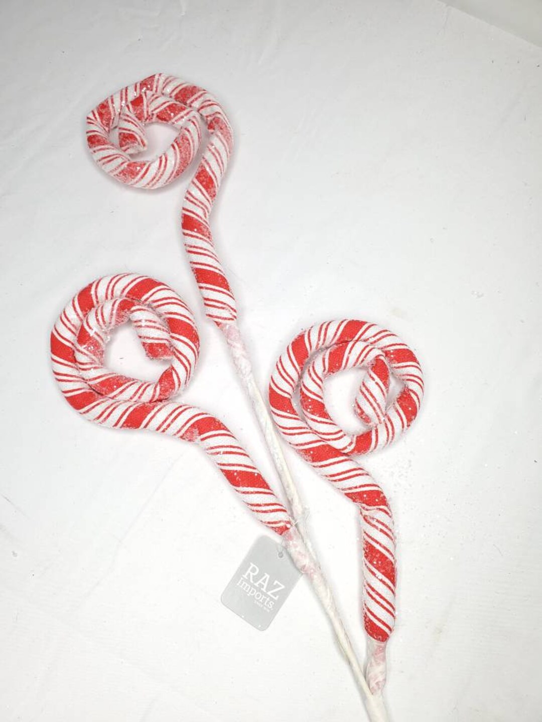 Peppermint Swirl Spray Candy Pick Peppermint Decor Tree - Etsy