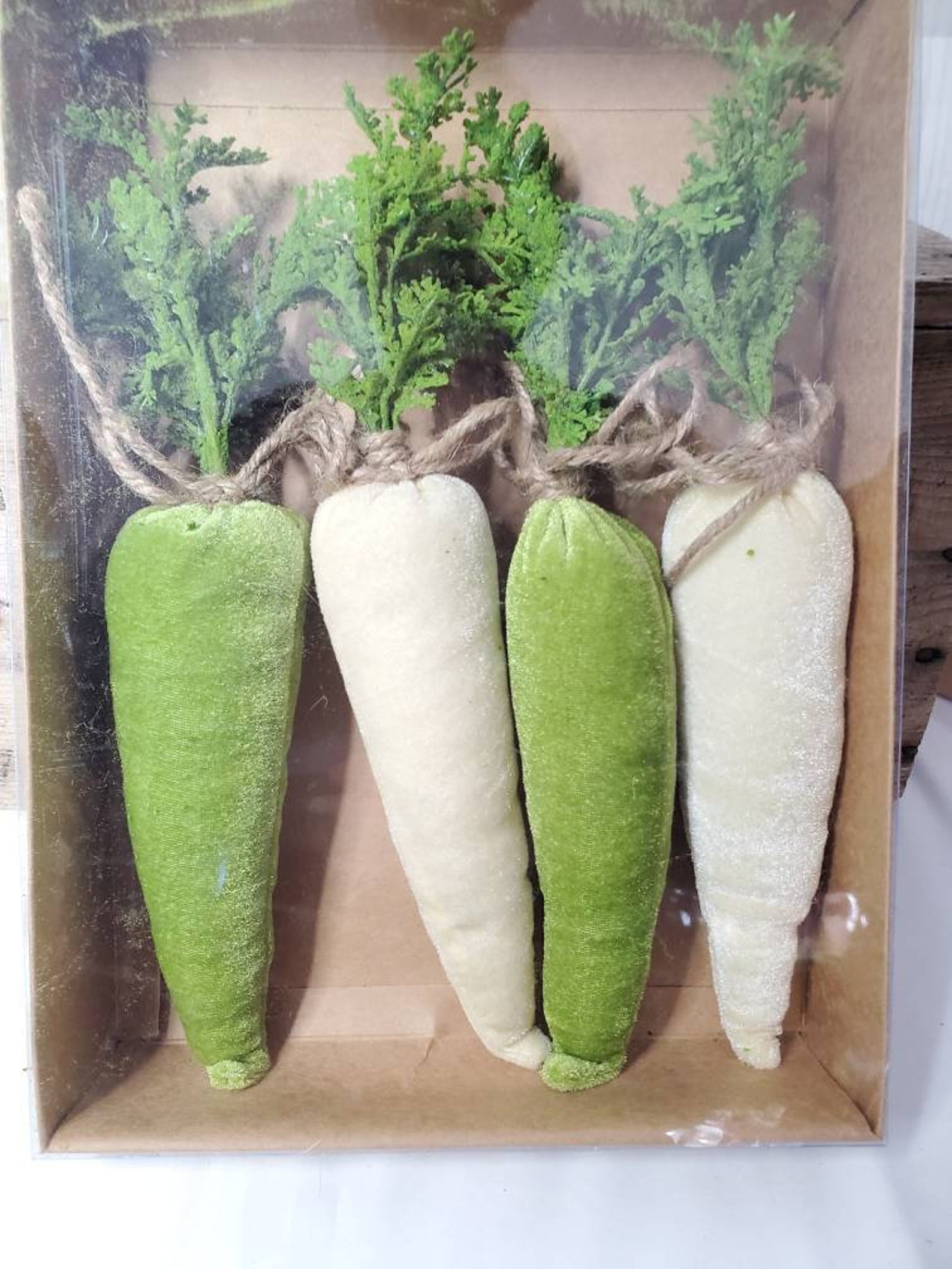 Velvet Carrots Carrot Sets Spring Decor Easter Decor Bowl | Etsy