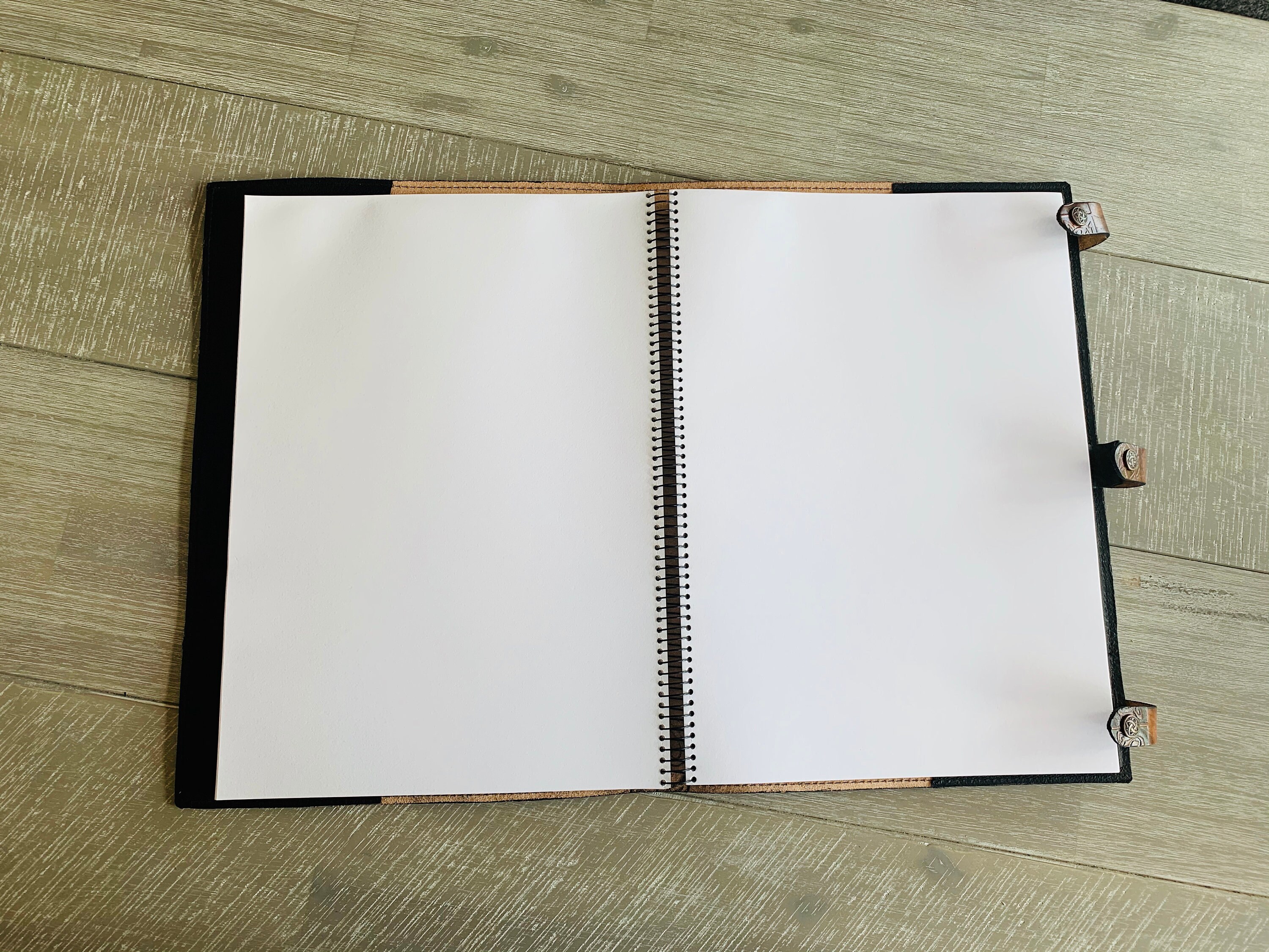 Leather Journal Cover A3 Individually Handmade With 3 | Etsy