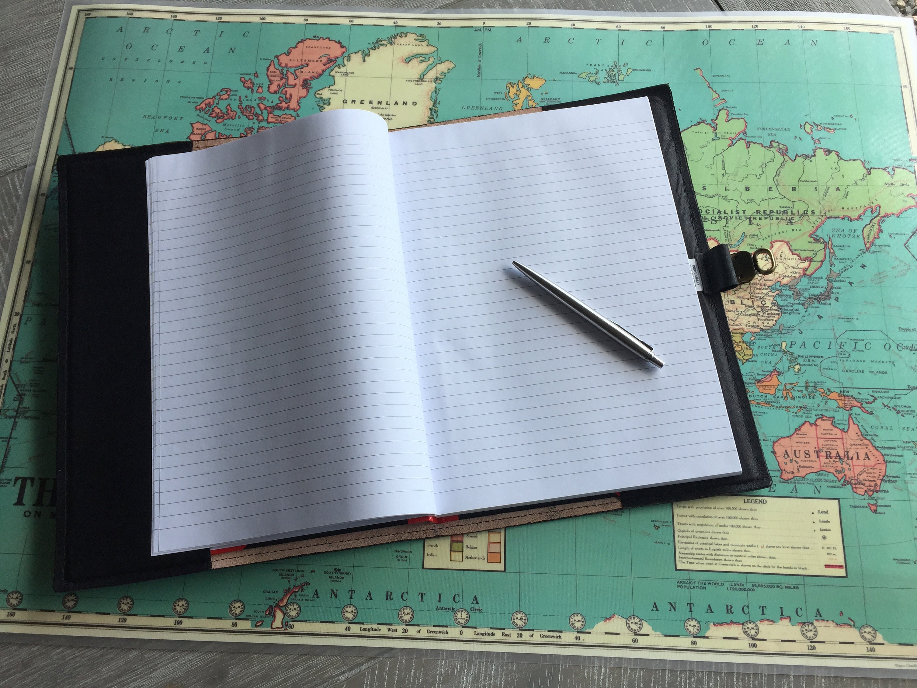 Leather Journal Cover A5 Individually Handmade With Press Stud | Etsy