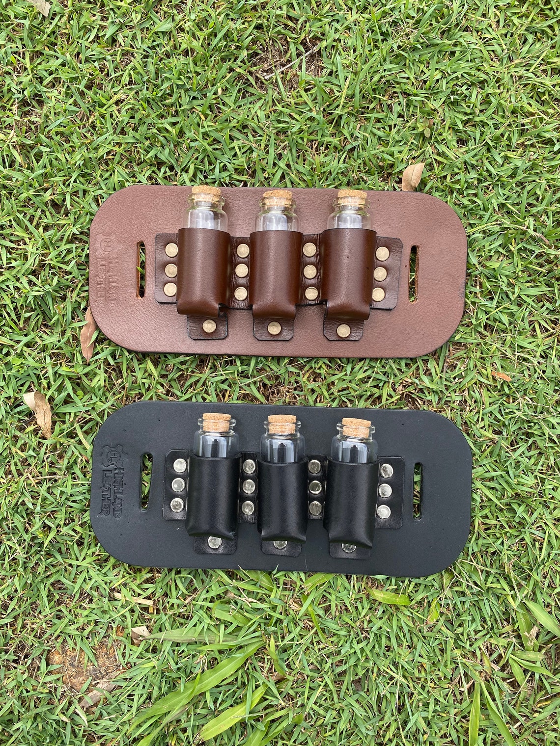 Steam Punk/medieval Leather Vial Holder Pouch to Attach to a - Etsy