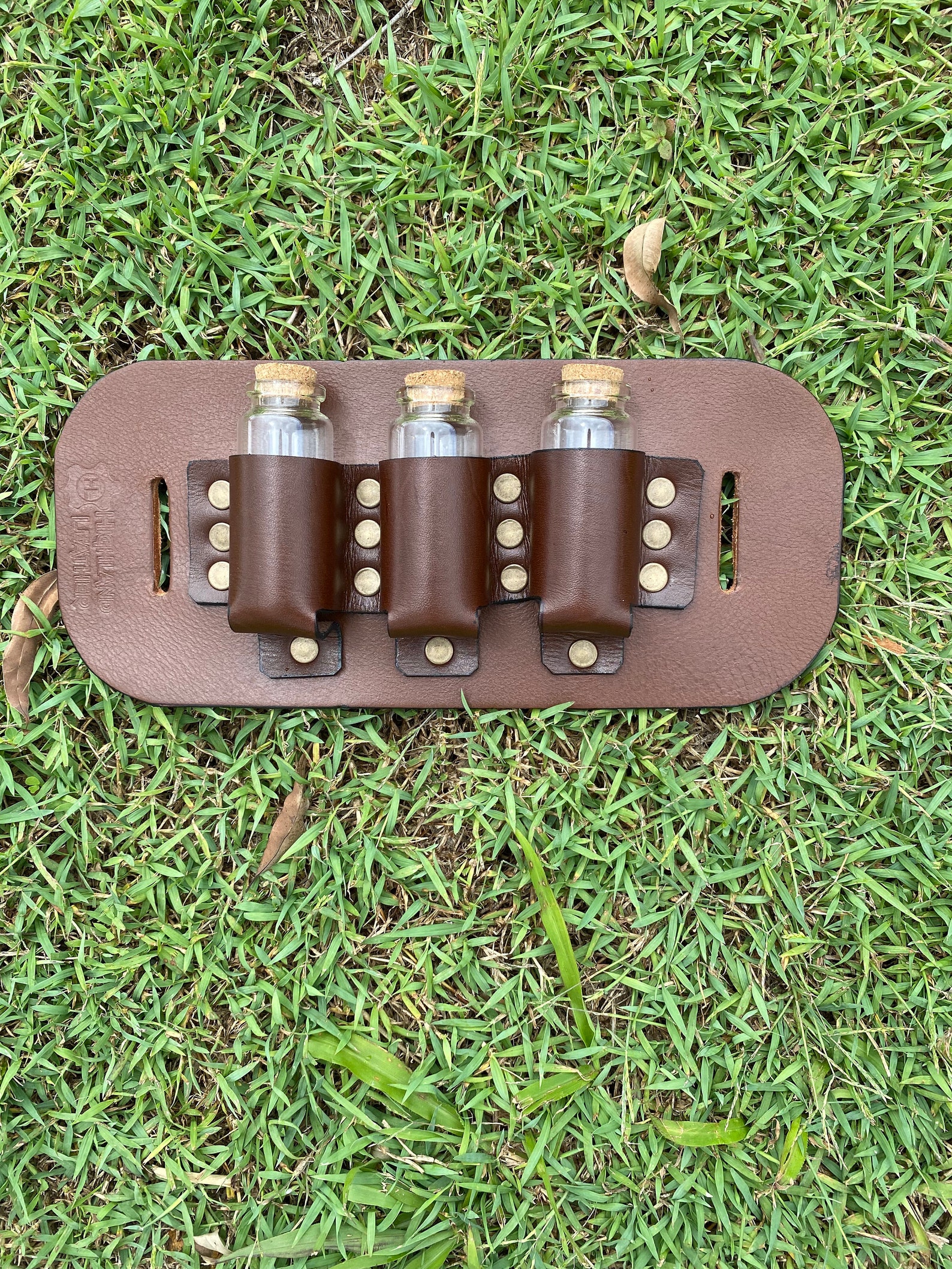 Steam Punk/medieval Leather Vial Holder Pouch to Attach to a - Etsy