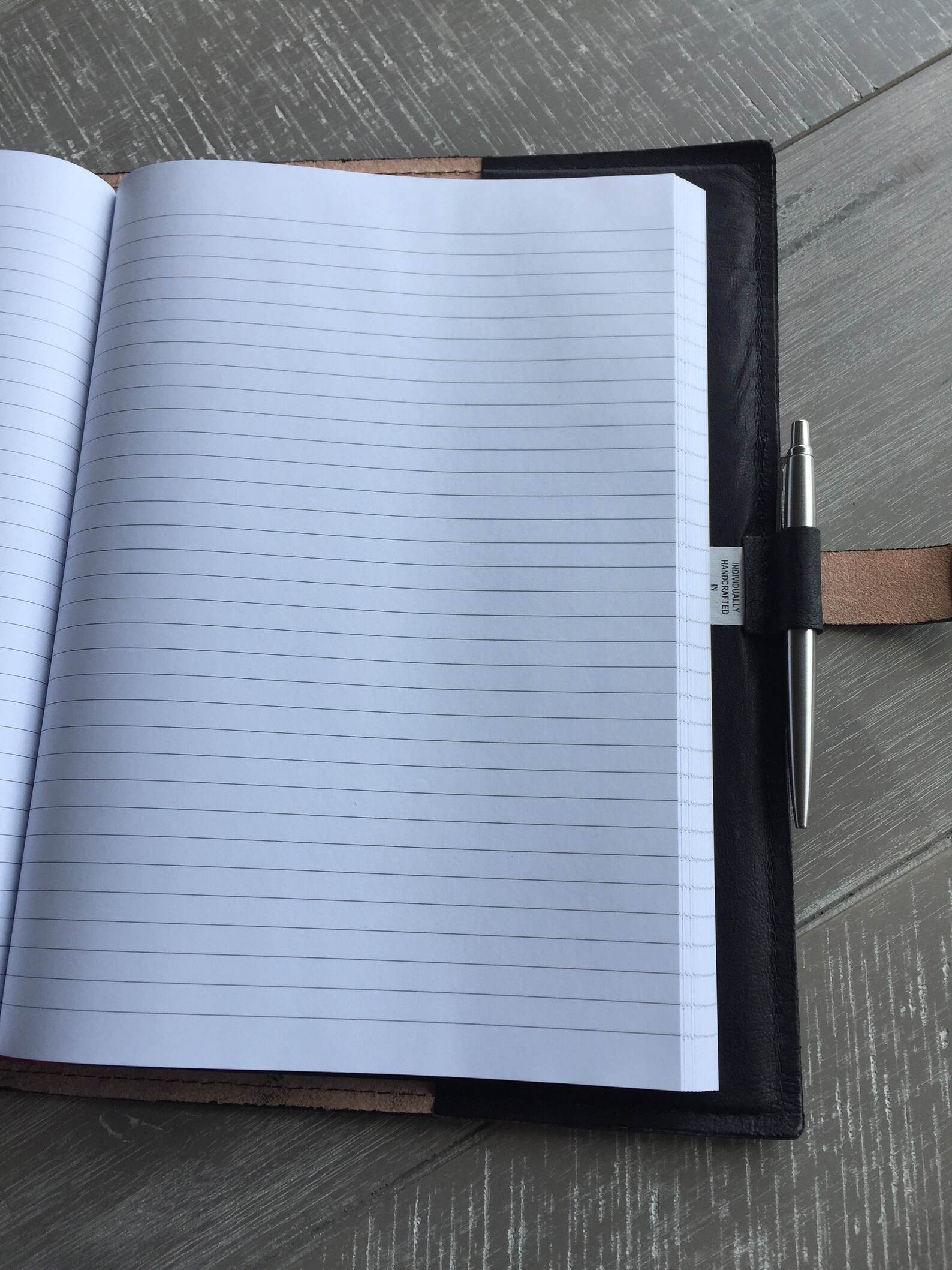 Leather Journal Cover A4 Individually Handmade With Press-stud | Etsy