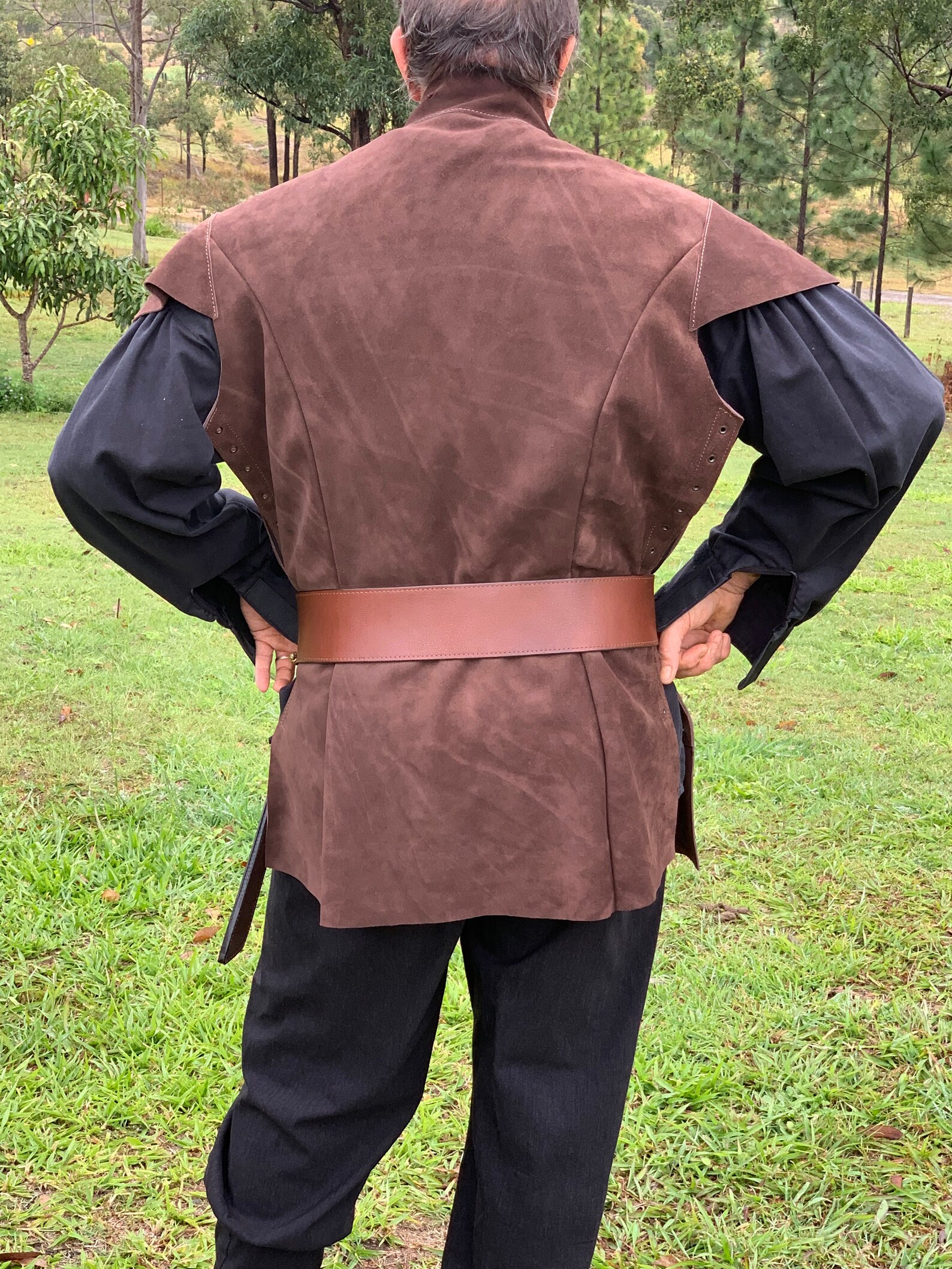 Medieval Suede Tunic/jerkin With or Without Buckle Detail - Etsy