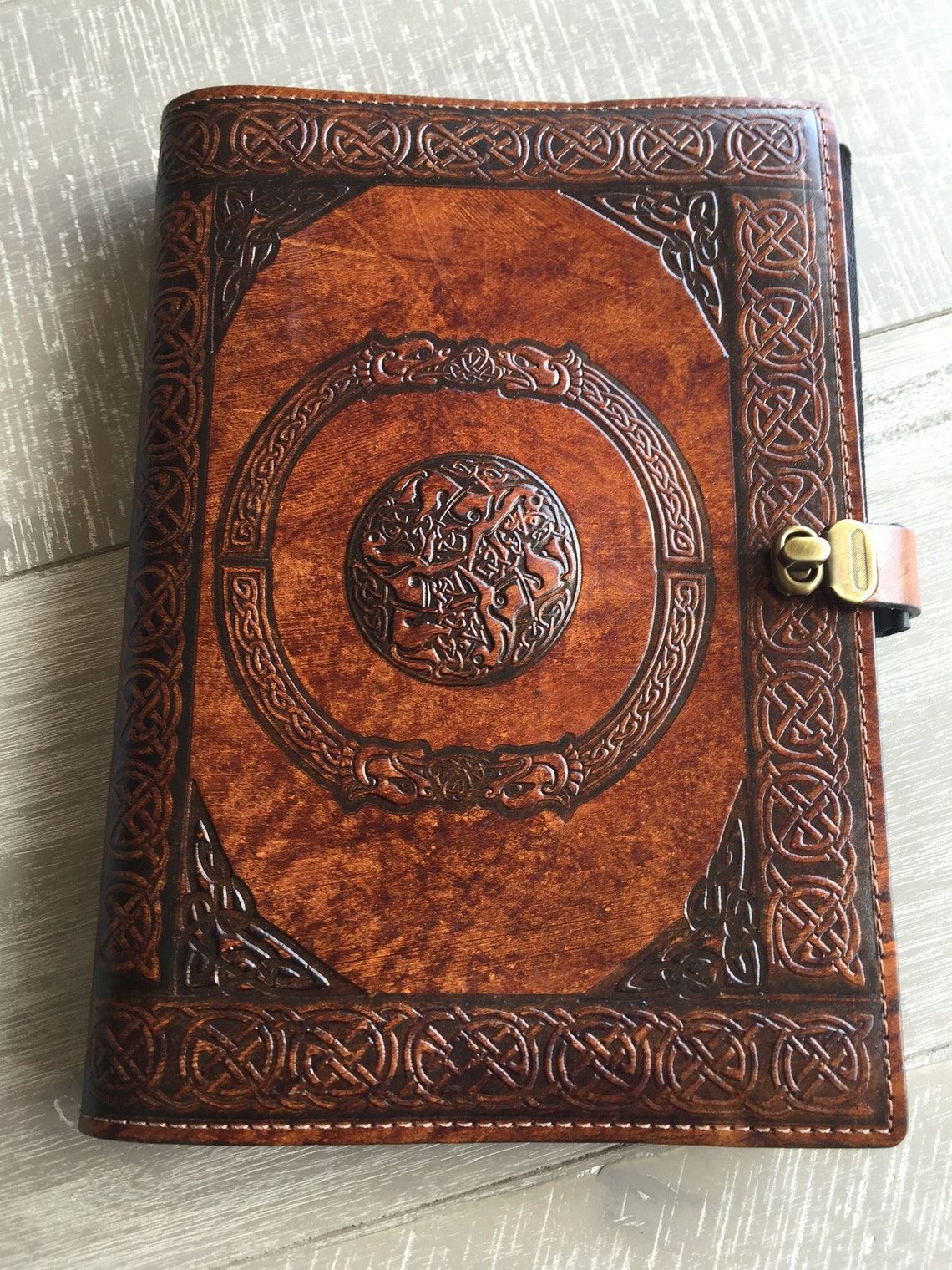 Leather Journal Cover A4 Individually Handmade With Clasp - Etsy