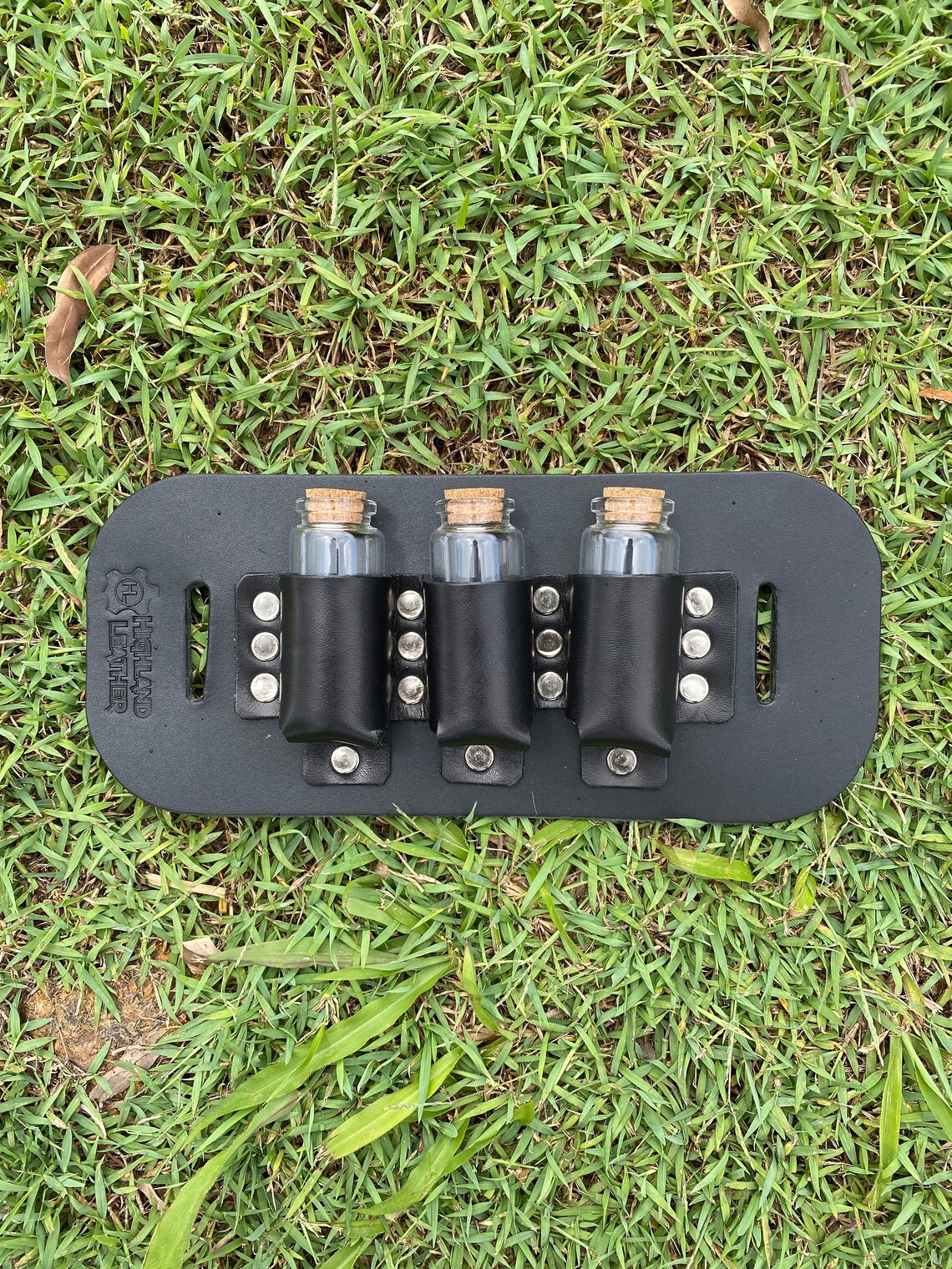 Steam Punk/medieval Leather Vial Holder Pouch to Attach to a - Etsy