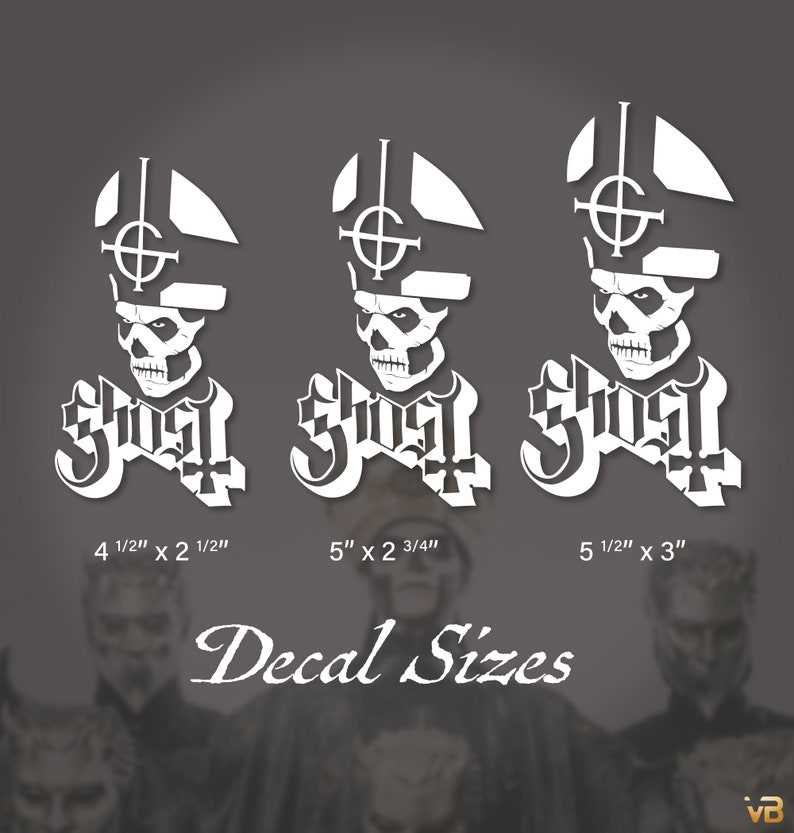 Digital Download Ghost Band Decal, Church of Ghost, the Band Ghost ...