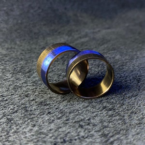 Titanium Ukraine Flag Rings. Promise Rings for Couples. Wedding Rings ...