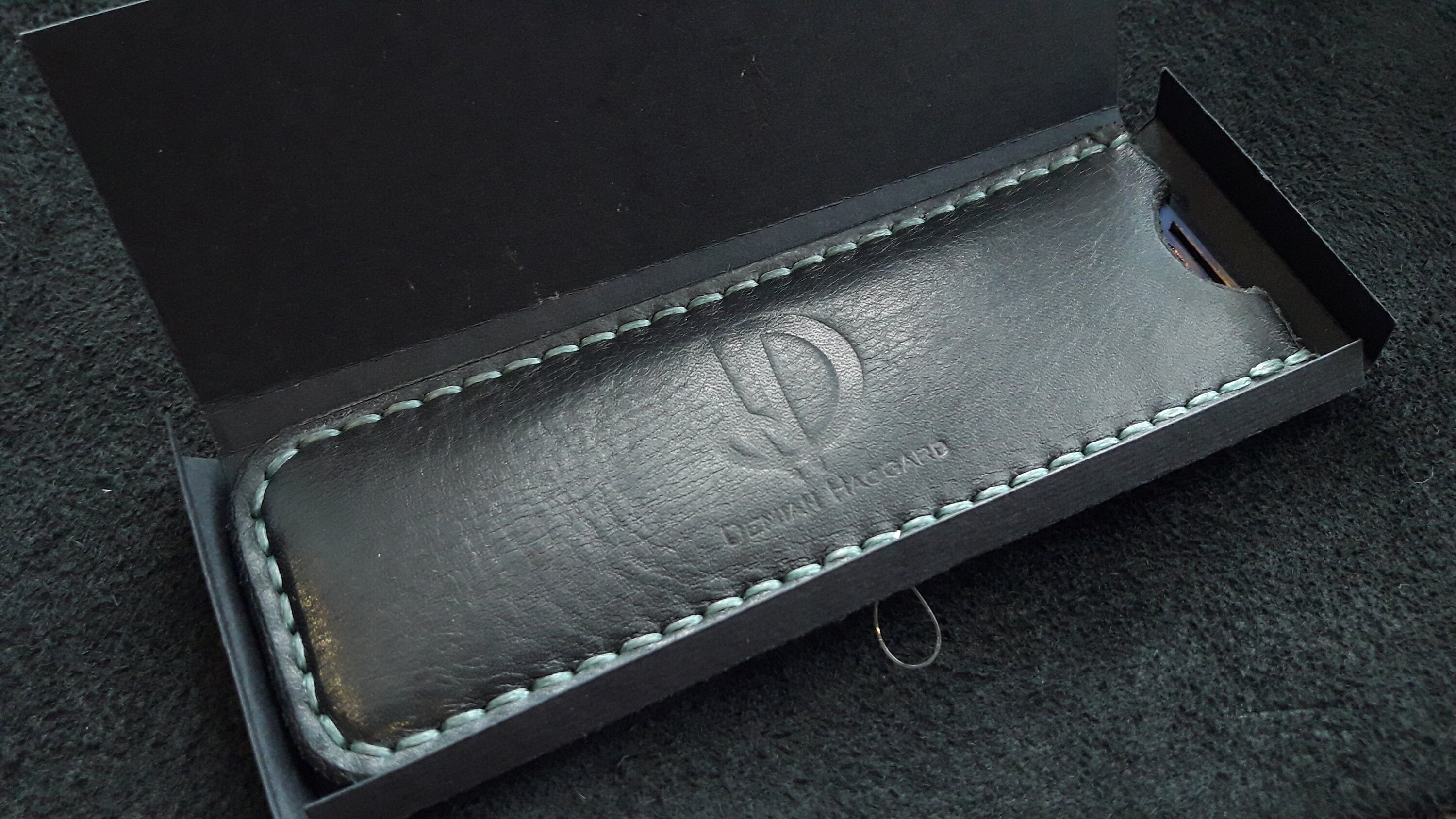 Titanium Custom Beard Comb With Leather Storage Case. Titanium EDC ...