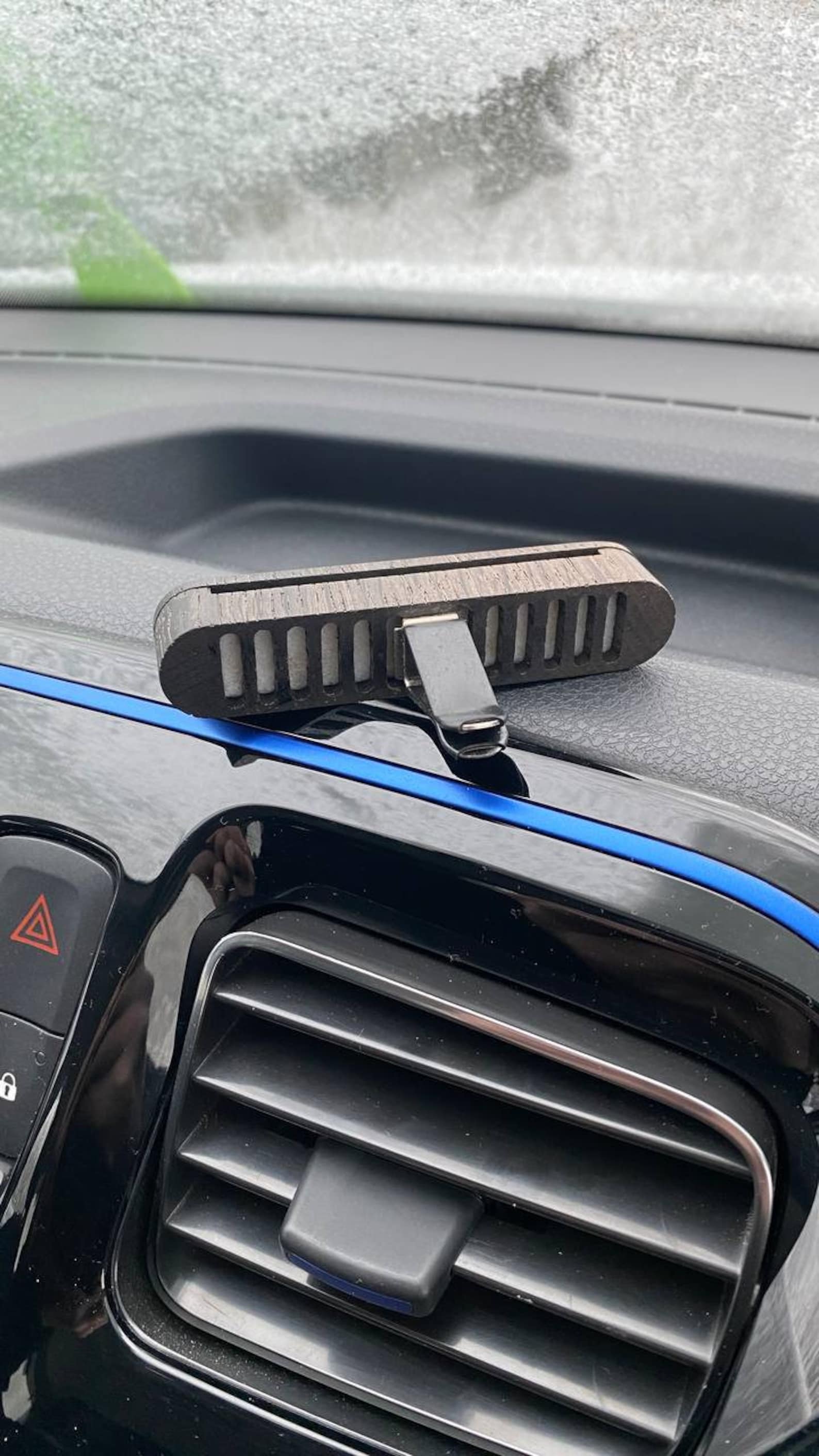 Custom Bog Oak Wooden Car Aroma Diffuser. Car Air Freshener With ...