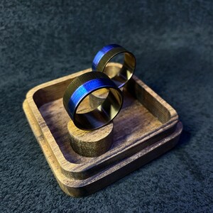 Titanium Ukraine Flag Rings. Promise Rings for Couples. Wedding Rings ...