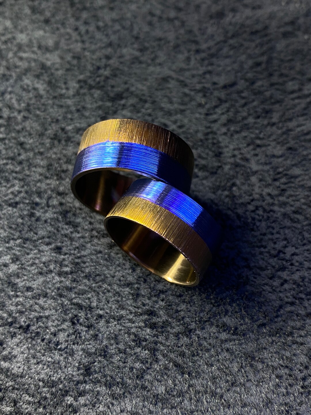 Titanium Ukraine Flag Rings. Promise Rings for Couples. Wedding Rings ...