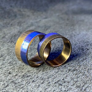Titanium Ukraine Flag Rings. Promise Rings for Couples. Wedding Rings ...