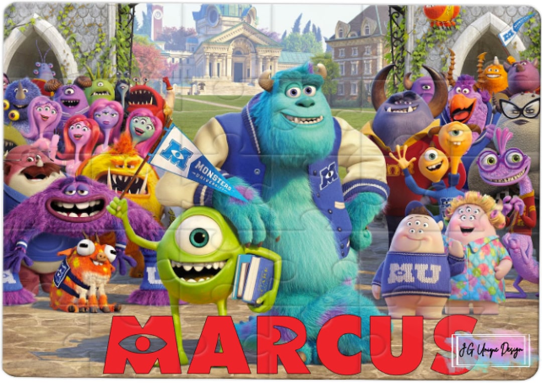 Monsters Inc. Puzzle Gift Customized Puzzles - Etsy