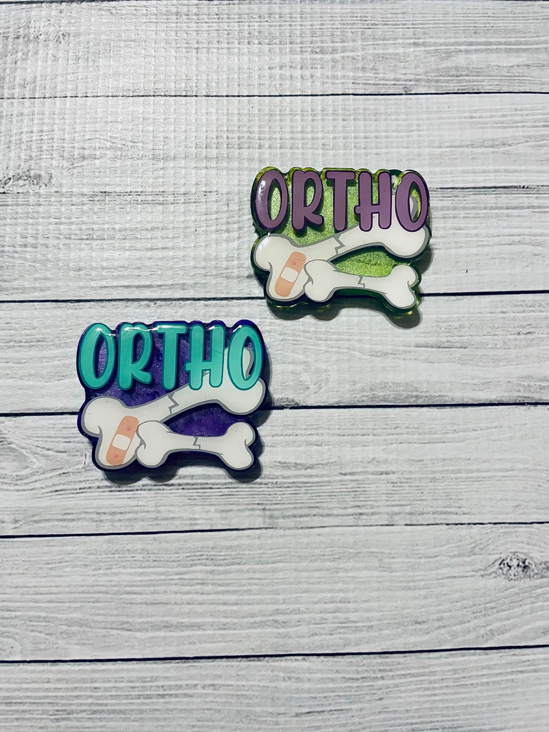 Ortho Badge Reel, Bone Badge Holder, Orthopedic Id Holder, Glitter ...