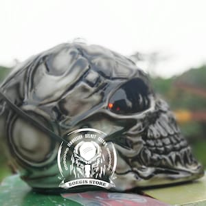 New Arrivals Deathstroke Skull Helmet Character Black Orange Chopper ...