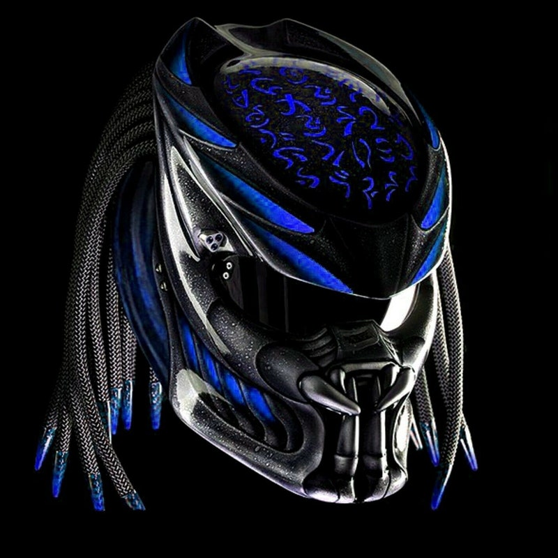 Blue Predator Helmet - Etsy