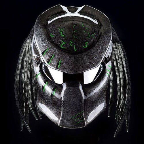 Green Color Predator Motorcycle Helmet Custom DOT & ECE - Etsy