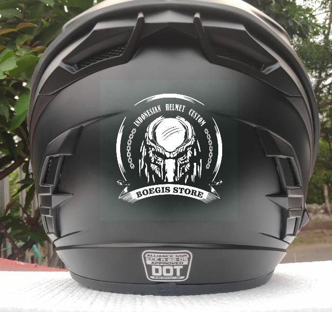 Motorcycle Helmet Custom Deathstroke Character Black Chopper Bobber ...