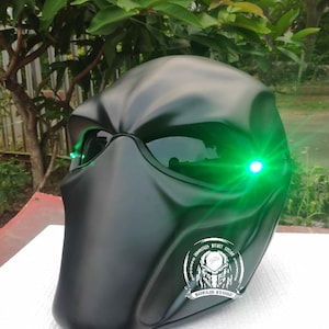 Motorcycle Helmet Custom Deathstroke Character Black Chopper Bobber ...