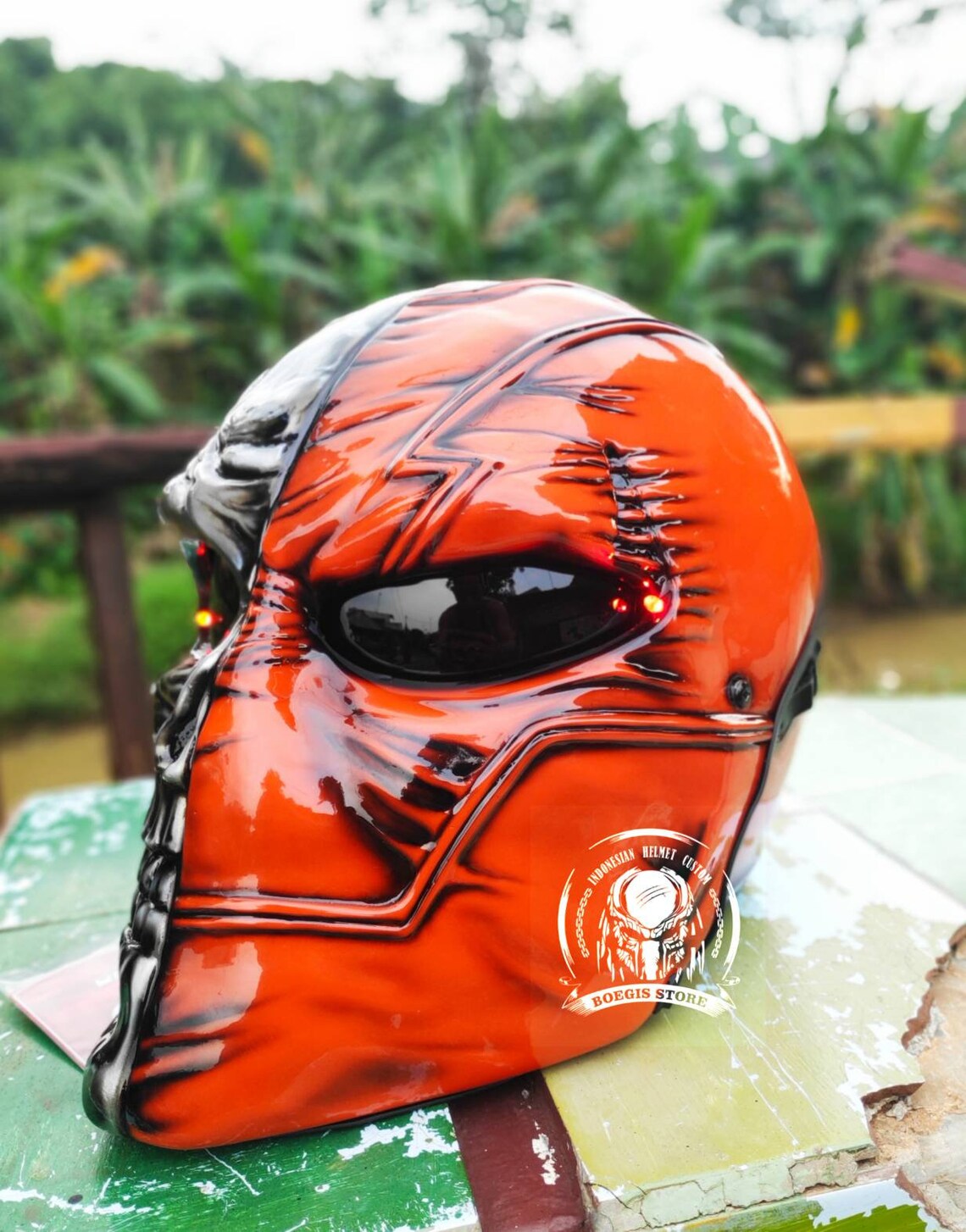 New Arrivals Deathstroke Skull Helmet Character Black Orange - Etsy