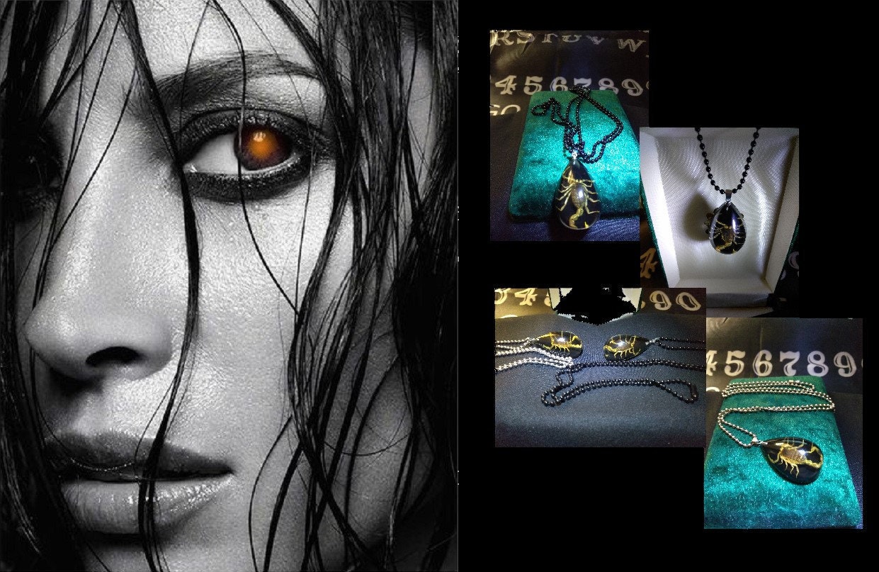 EXQUISITE Sila DJINN Spirit SCORPIAN Pendant Chain Amulet - Etsy