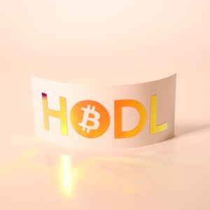 HODL Btc Bitcoin Crypto Cryptocurrency Decal Holographic | Etsy
