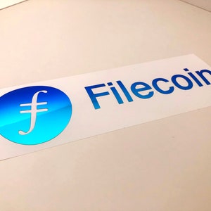 FIL Filecoin Crypto Cryptocurrency Wallet Decal Holographic | Etsy