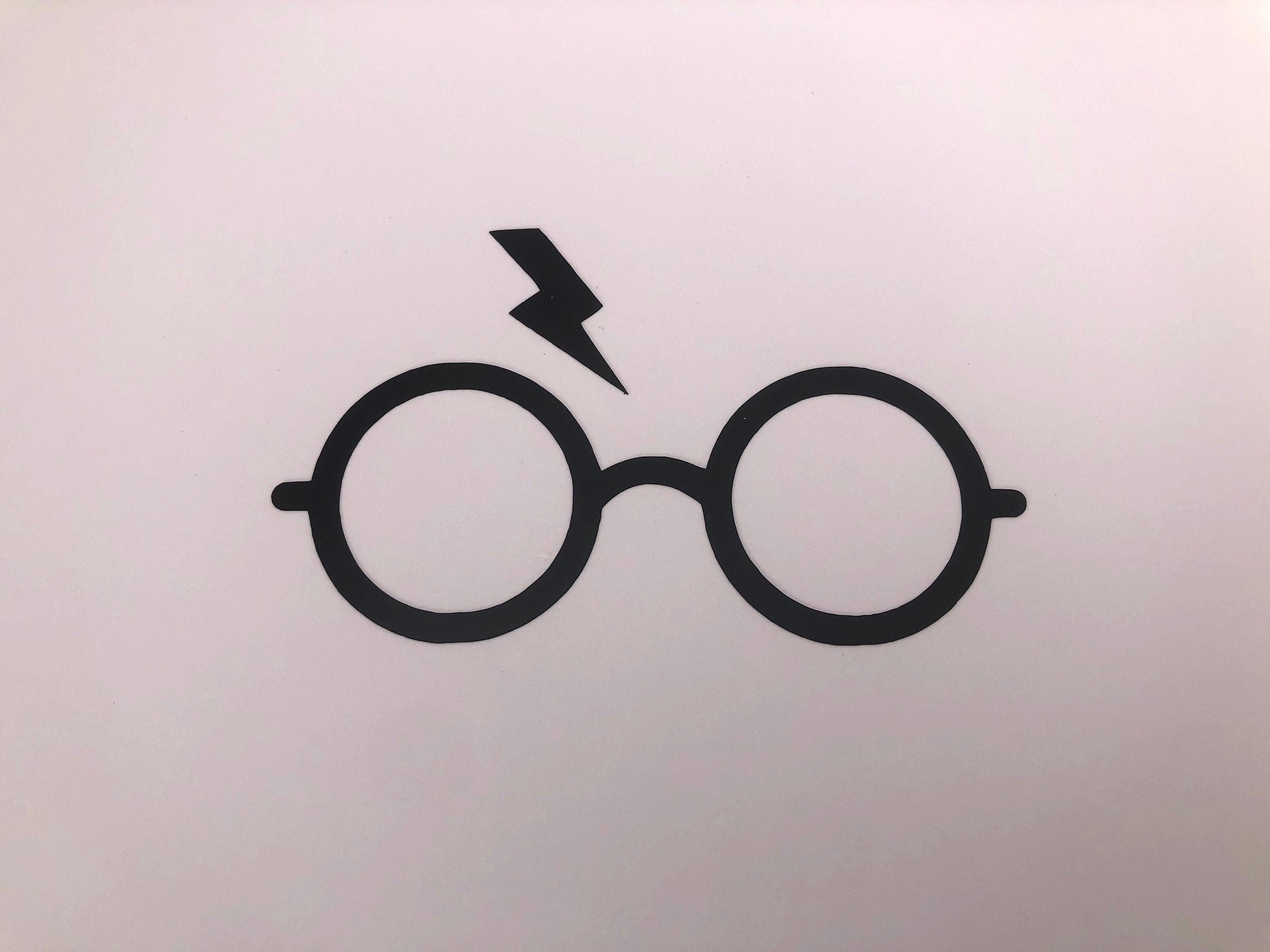 Harry Potter Glasses and Scar Decal Harry Potter Glasses | Etsy