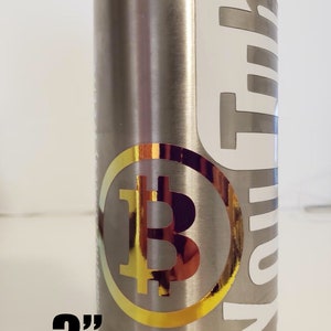 BTC Bitcoin Crypto Cryptocurrency Wallet Decal Holographic | Etsy