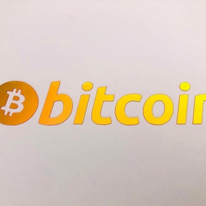 BTC Cryptocurrency Car Decal Window Sticker Bitcoin Bumper Sticker ...