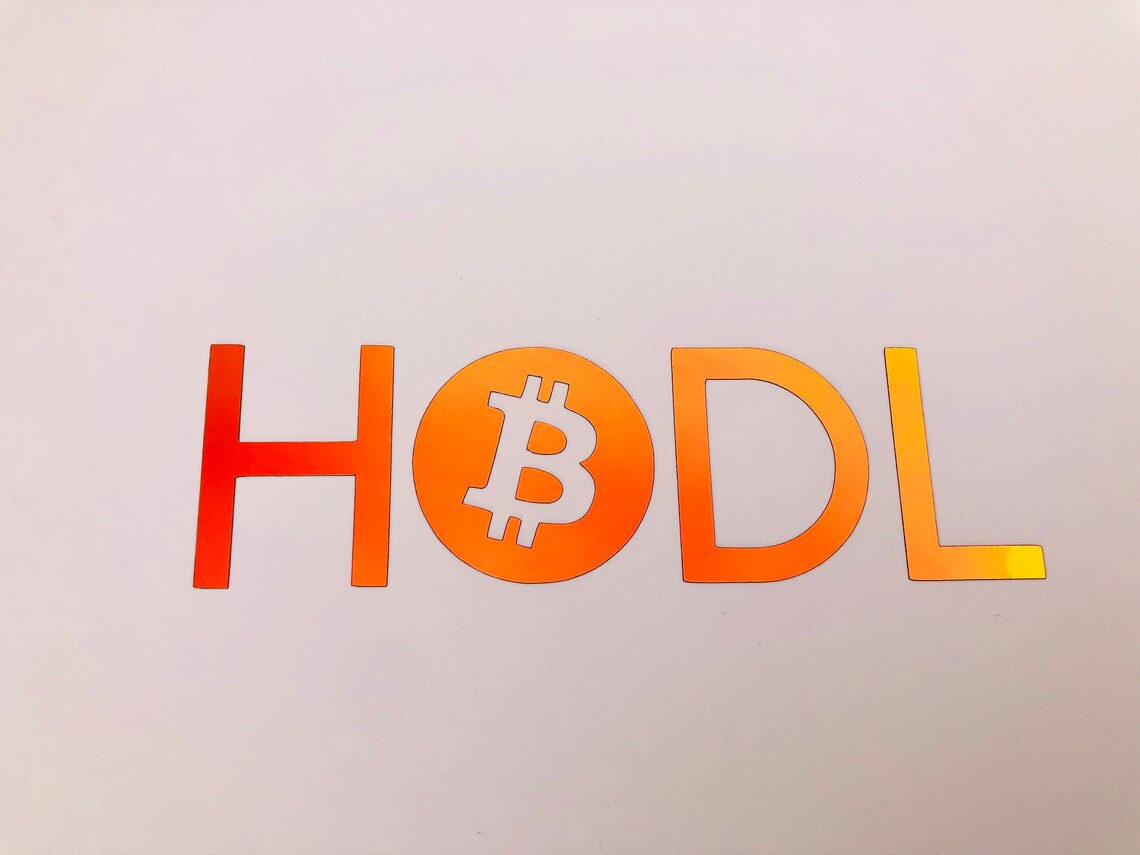 HODL Btc Bitcoin Crypto Cryptocurrency Decal Holographic - Etsy