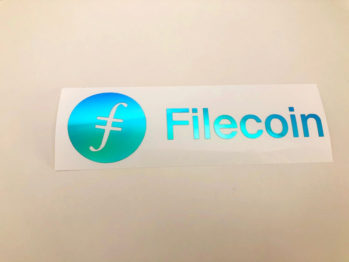 FIL Filecoin Crypto Cryptocurrency Wallet Decal Holographic | Etsy