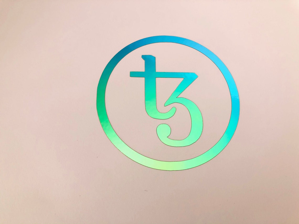 Tezos XTZ Bitcoin Crypto Wallet Decal Holographic XTZ Tezos | Etsy