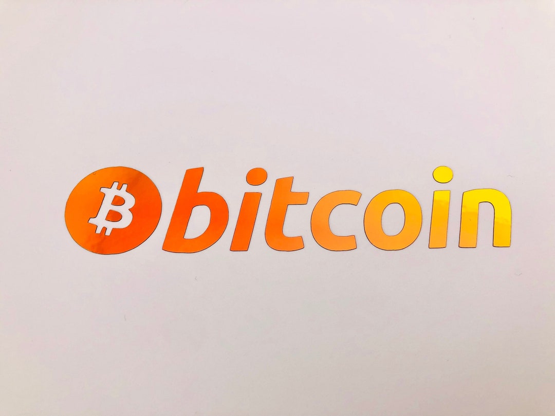 BTC Bitcoin Crypto Cryptocurrency Wallet Decal | Holographic Bitcoin ...