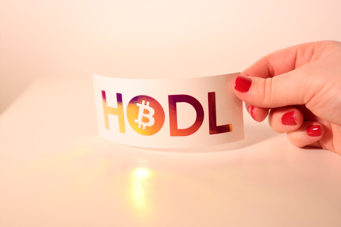 HODL Btc Bitcoin Crypto Cryptocurrency Decal Holographic | Etsy