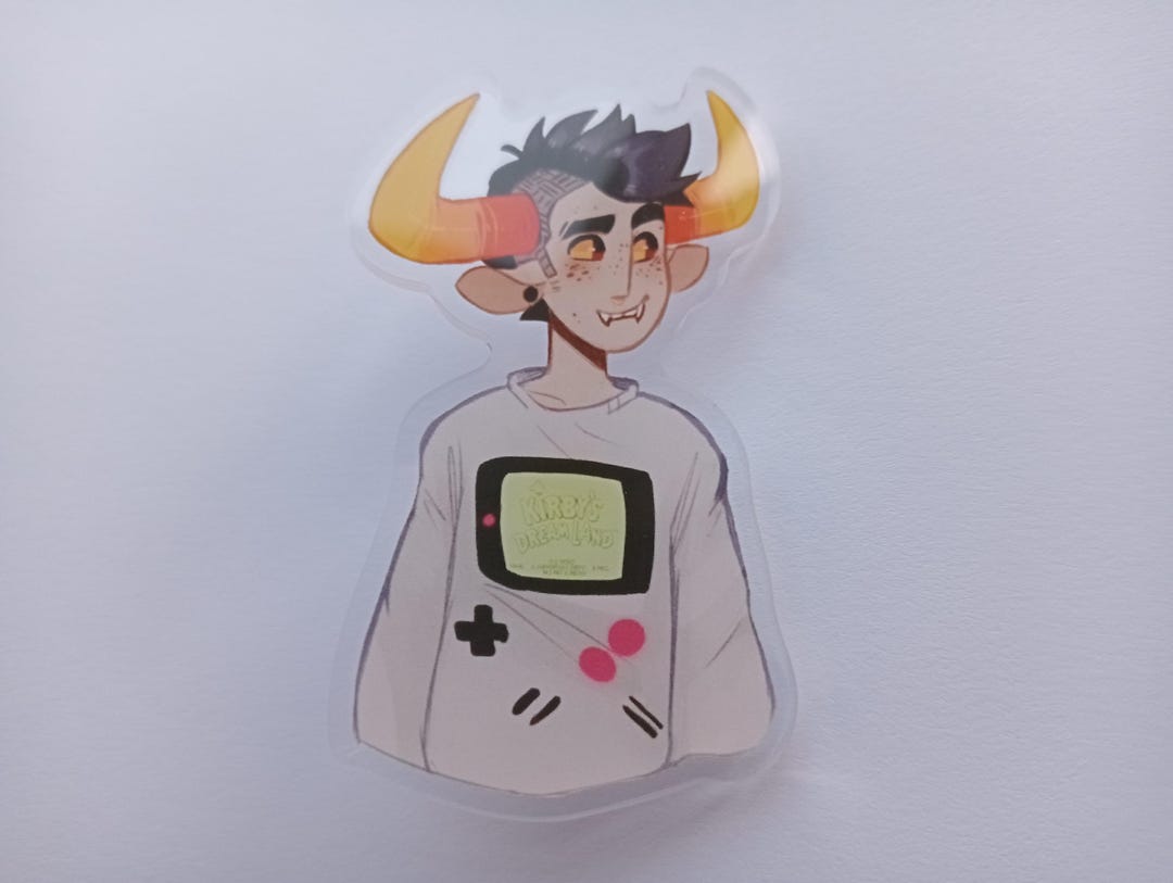 Custom Clear Acrylic Tavros Homestuck Pin Badge Single Sided Print 3 - Etsy