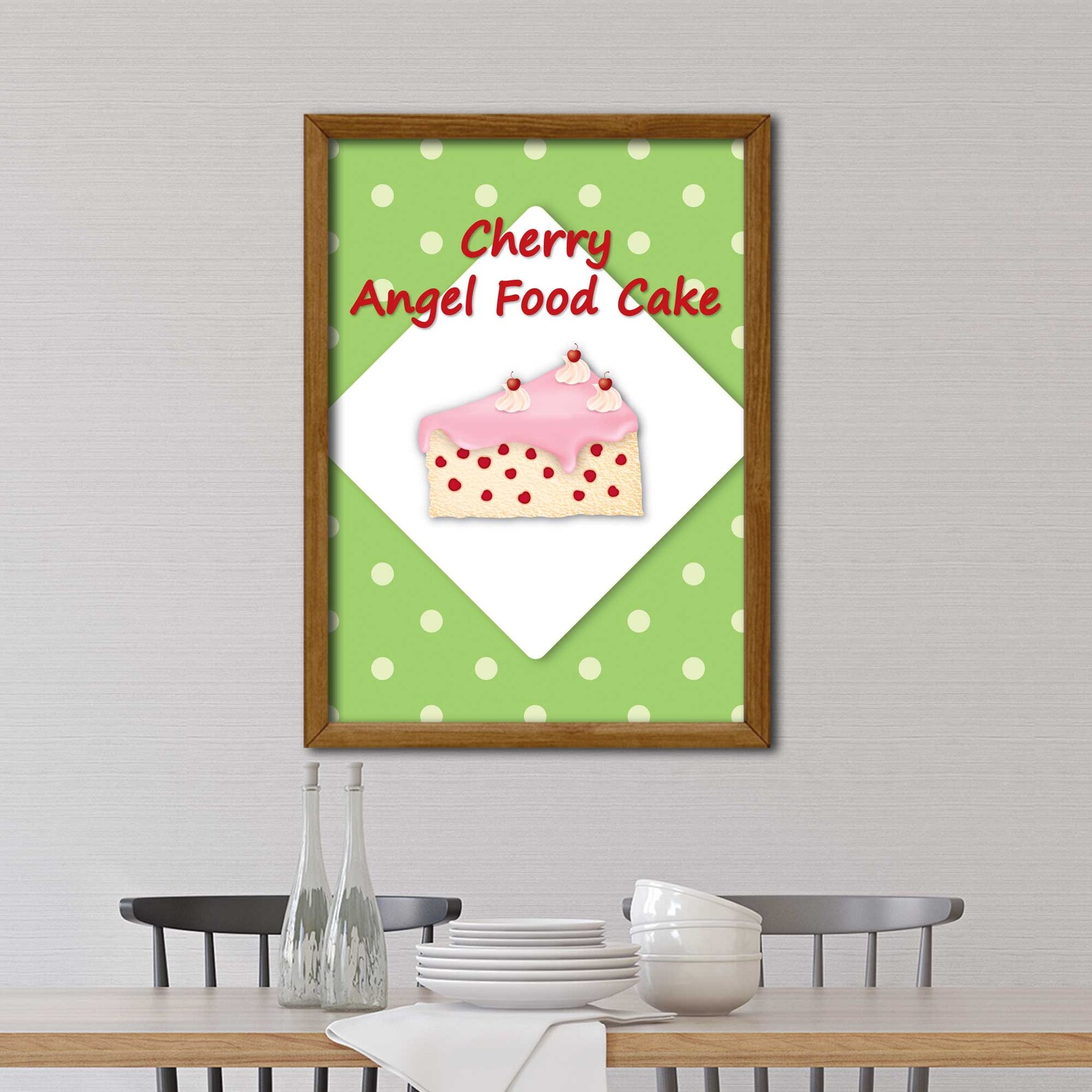Cake Art Retro Style Kitchen Food Art Printable Sweet Dessert Digital ...