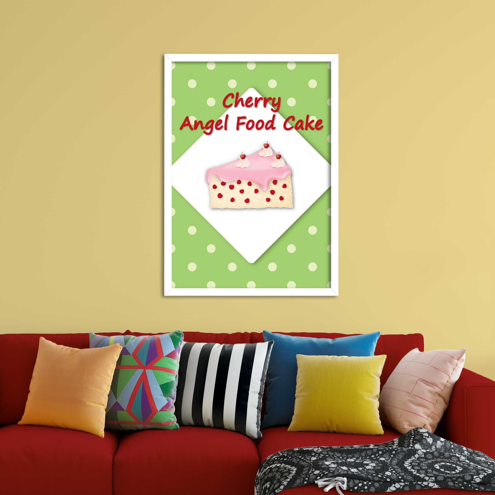 Cake Art Retro Style Kitchen Food Art Printable Sweet Dessert Digital ...