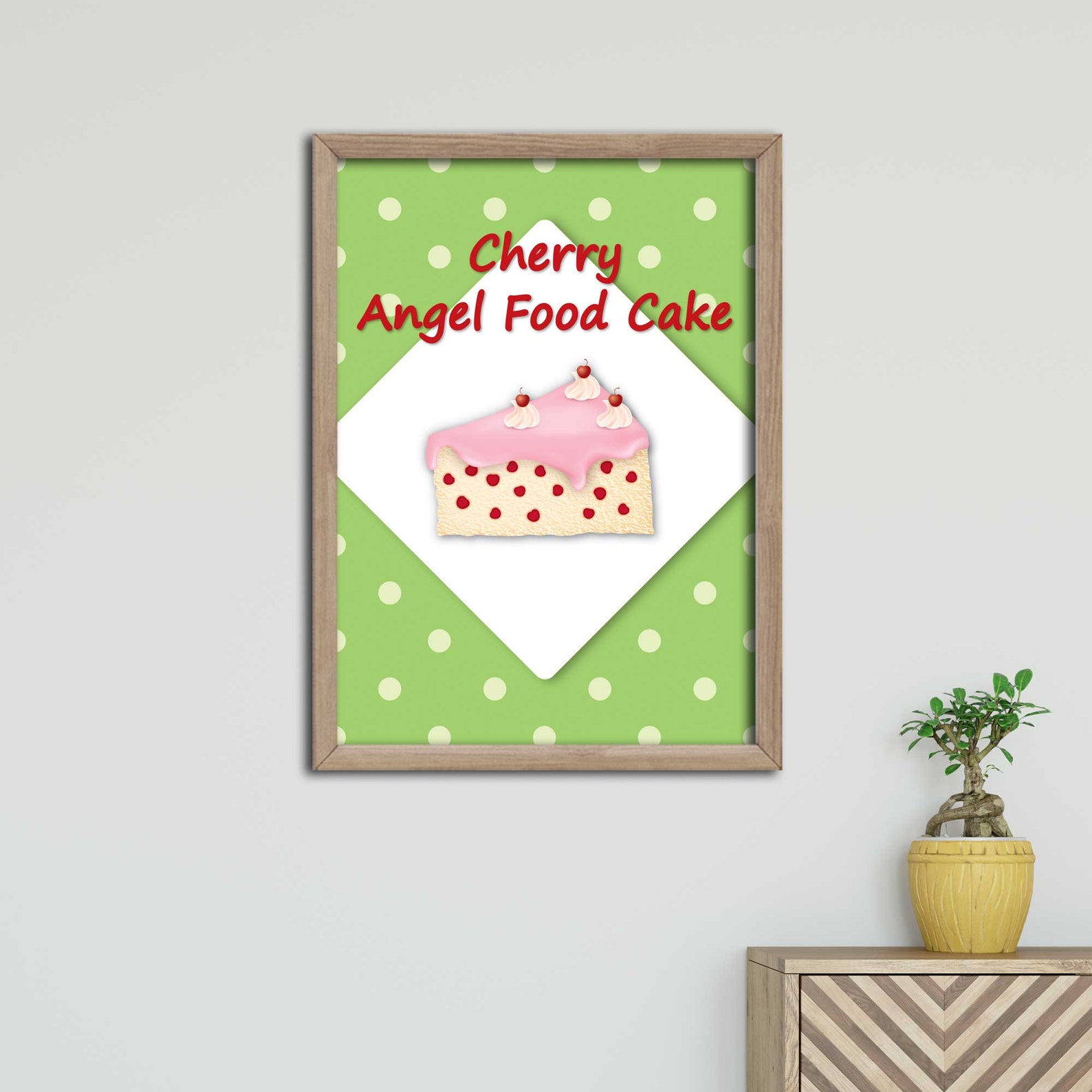 Cake Art Retro Style Kitchen Food Art Printable Sweet Dessert Digital ...