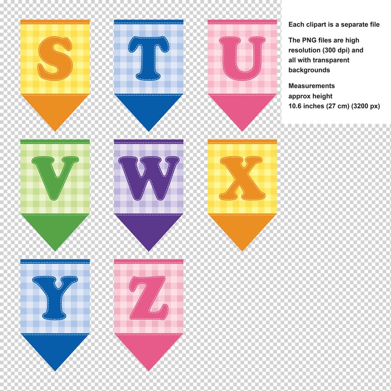 Bunting Alphabet Letters PNG Clipart School Nursery Classroom ...