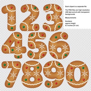 Gingerbread Letters Cookie Alphabet PNG Clipart Christmas Bundle Pack ...