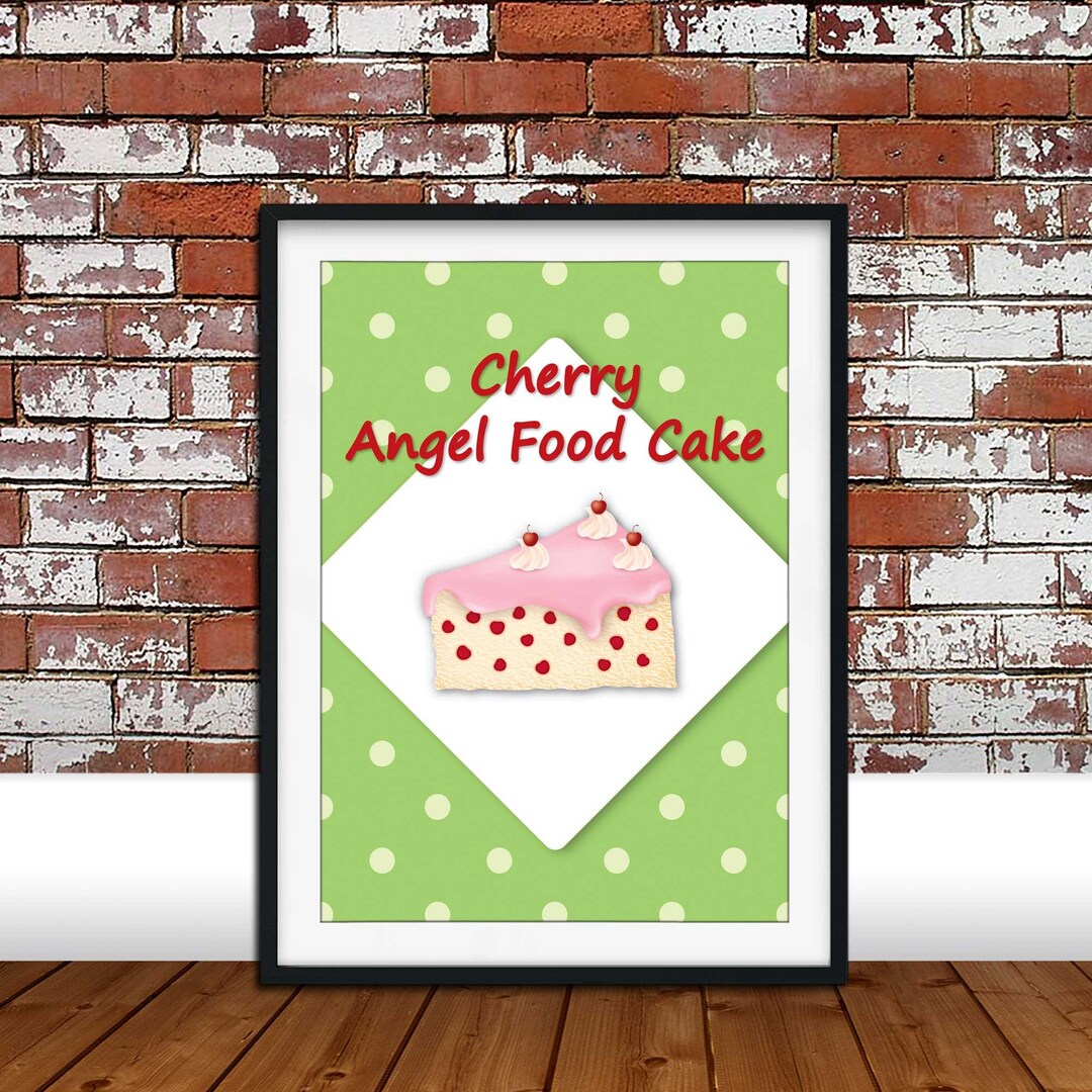 Cake Art Retro Style Kitchen Food Art Printable Sweet Dessert Digital ...