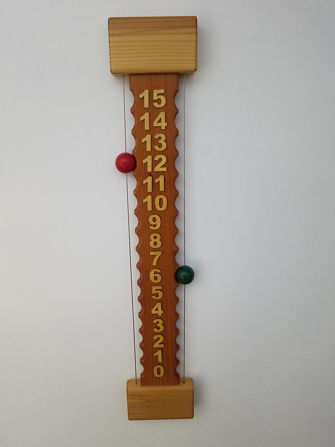 Bocce Ball Scoreboard Numbered 0-15 Vertical Design, All Things Bocce ...