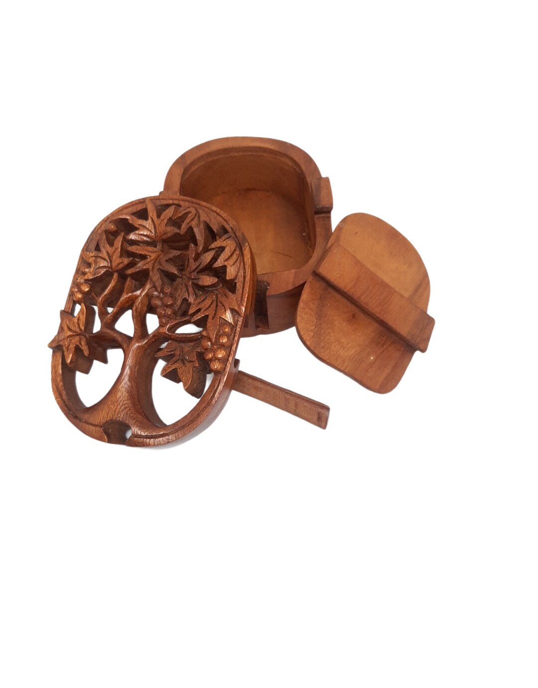 5" Tall Mystery Fruitful Tree Puzzle | | Wooden Hidden Mystery Puzzle ...