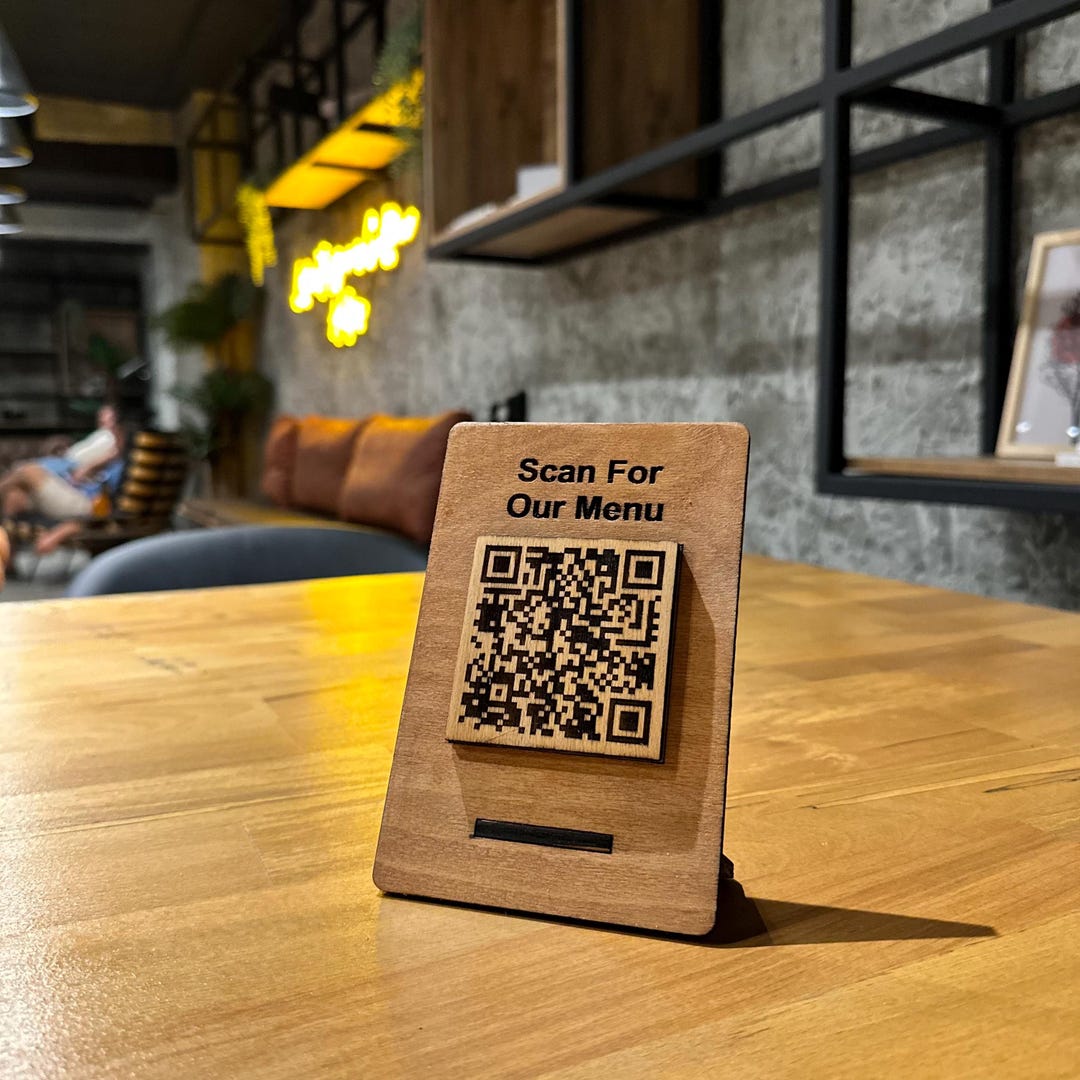 Custom Rustic Wood Menu Display for Cafes and Bars - Etsy