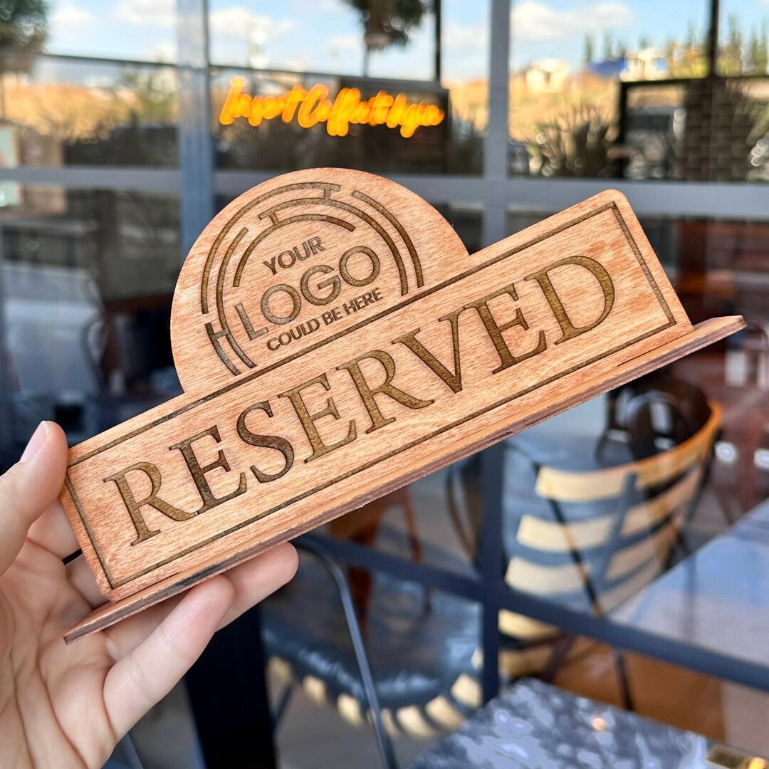 Wooden Table Reserve Sign,custom Wooden Table Sign,personalized Reserve ...
