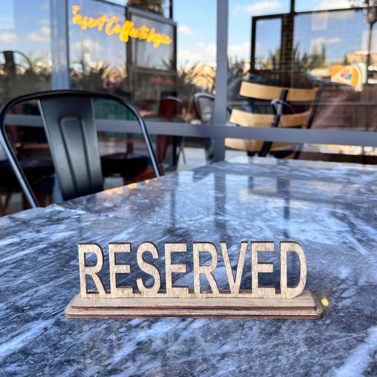 Wooden Table Reserve Sign,custom Wooden Table Sign,personalized Reserve ...