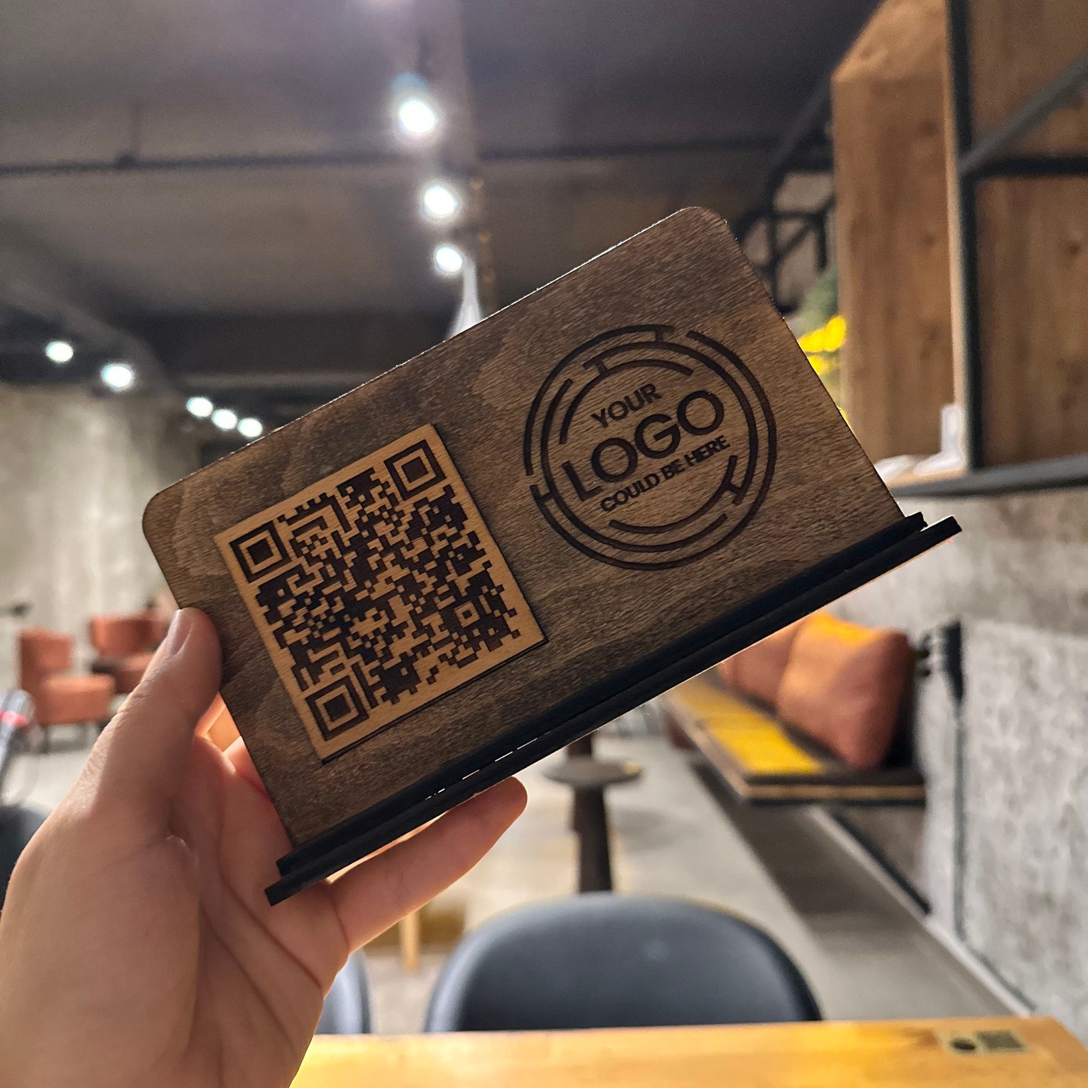 Wooden QR Code Menu,qr Code Restaurant Menu,custom QR Code Menu,social Media Qr Code,rustic Qr ...