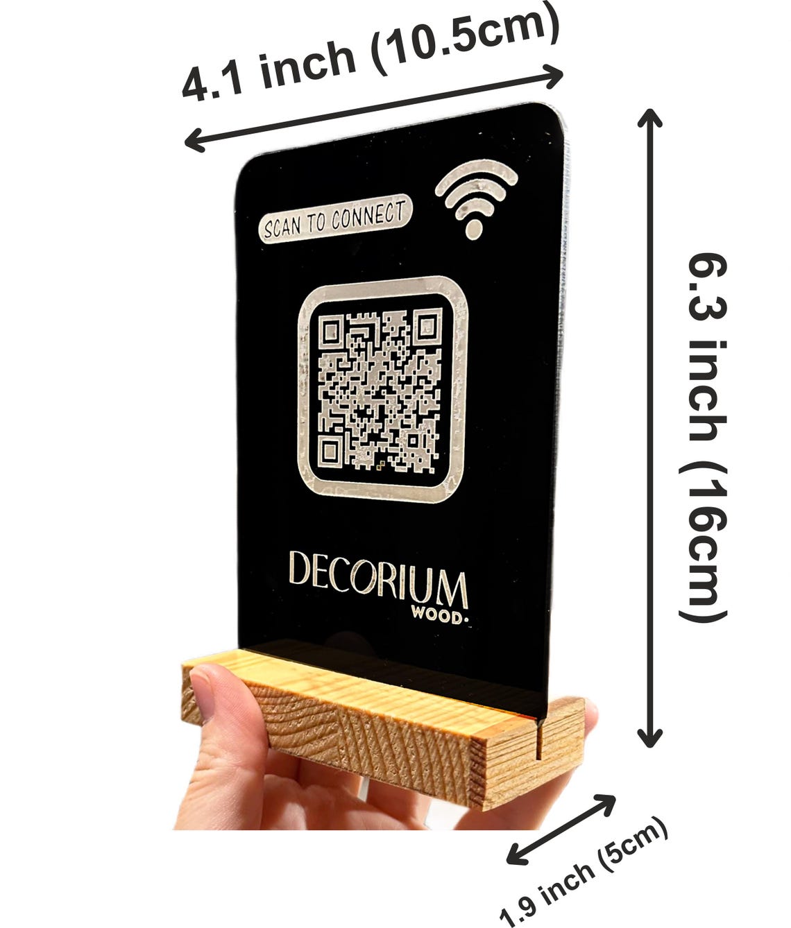 Wooden QR Code Menu,qr Code Restaurant Menu,custom QR Code Menu,social ...